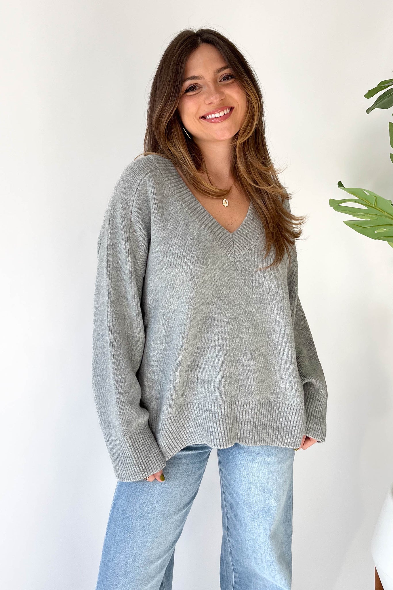 Thoughts of You Sweater – Grey Bandit